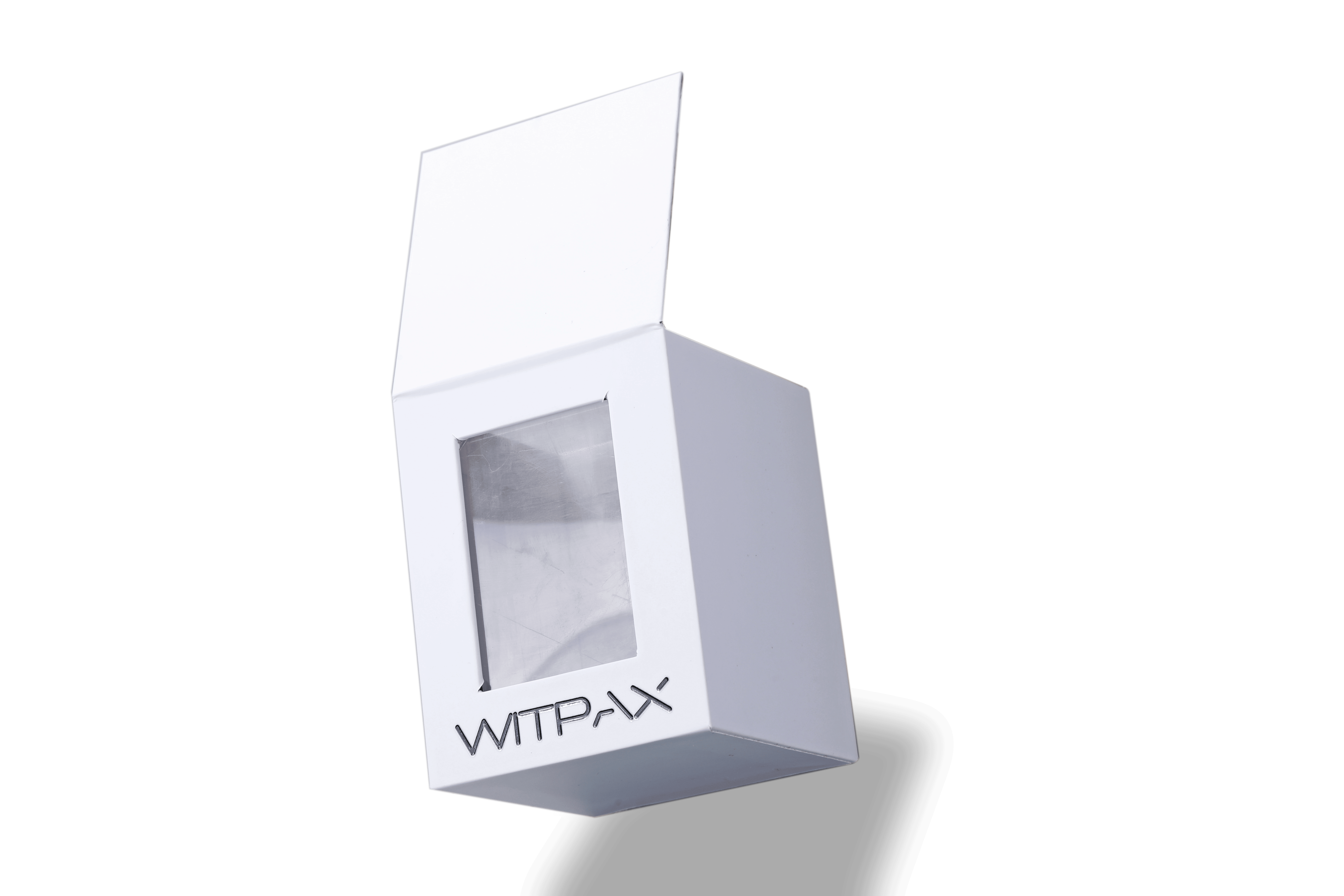 Flip-top box with window – Witpax